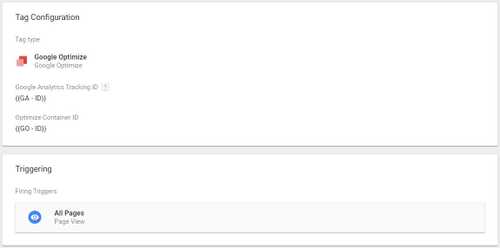 Adding tracking code snippets for Google Analytics, Google Tag Manager and Google Optimize ...